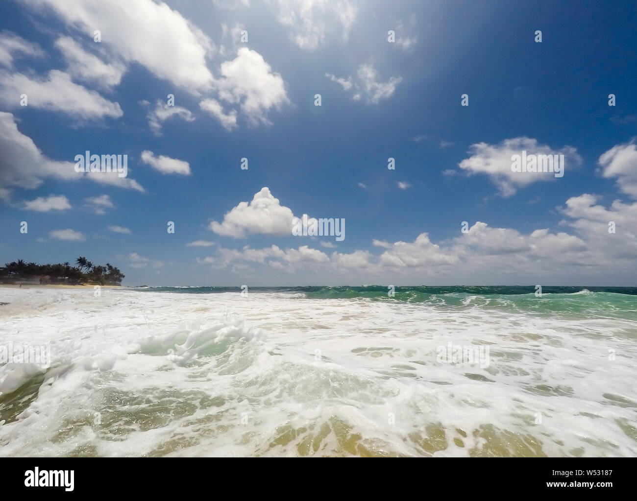 Beach and ocean near Colombo, Sri Lanka, Democratic Socialist Republic ...