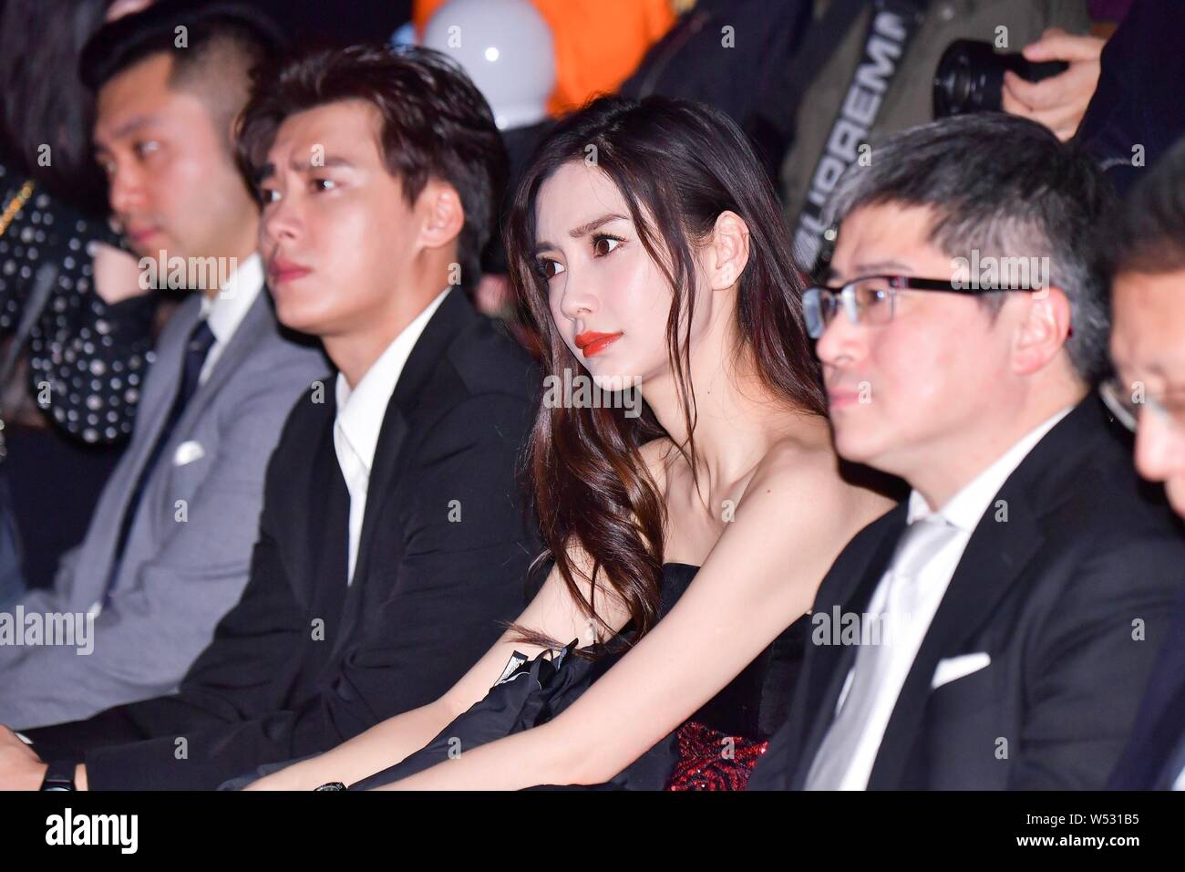 Hong Kong actress Angelababy attends an activity to popularize ...