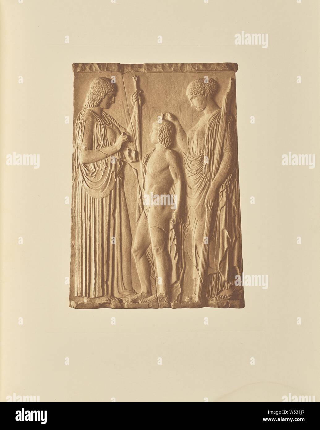 Relief d'Eleusis: Déméter, Triptolémos, Coré, Frédéric Boissonnas ...