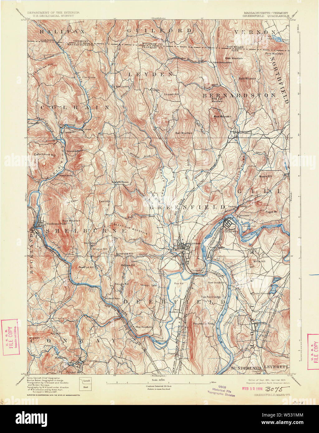 Greenfield massachusetts map hi-res stock photography and images - Alamy
