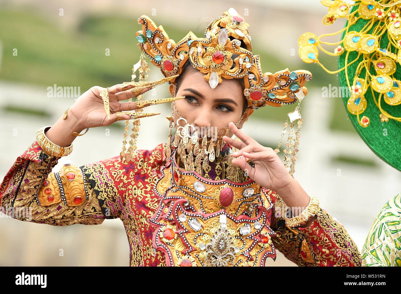 A contestant takes part hi-res stock photography and images - Alamy