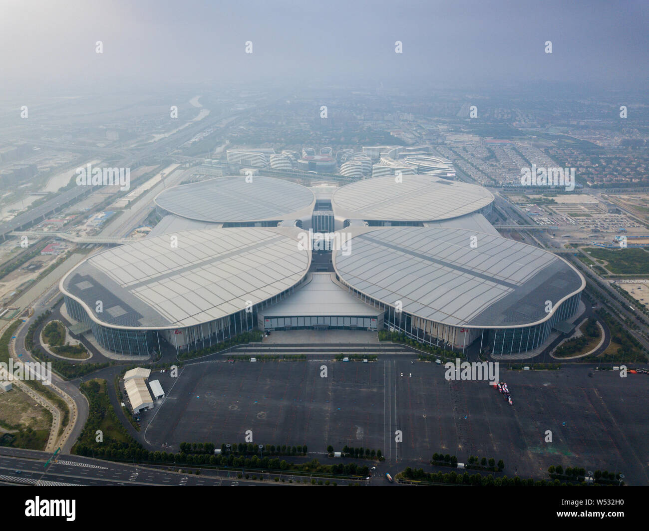 --FILE--An aerial view of the National Exhibition and Convention Center ...