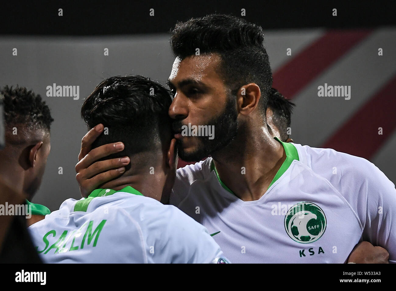 Saudi arabia team celebrate with the cup hi-res stock photography and ...