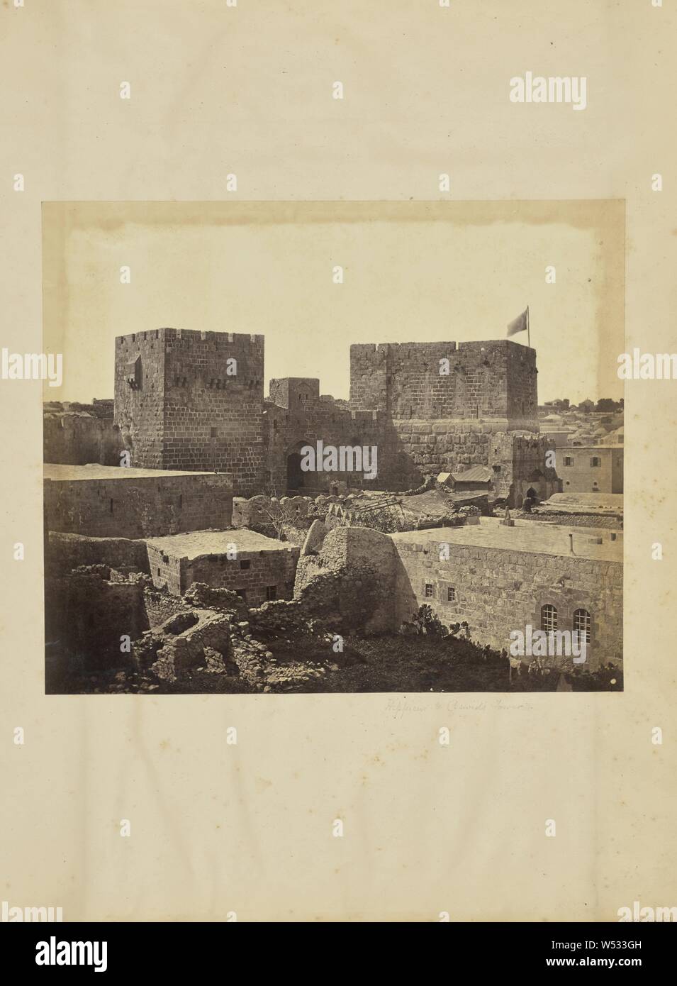 Tower of David, Jerusalem, James Robertson (English, 1813 - 1888 ...