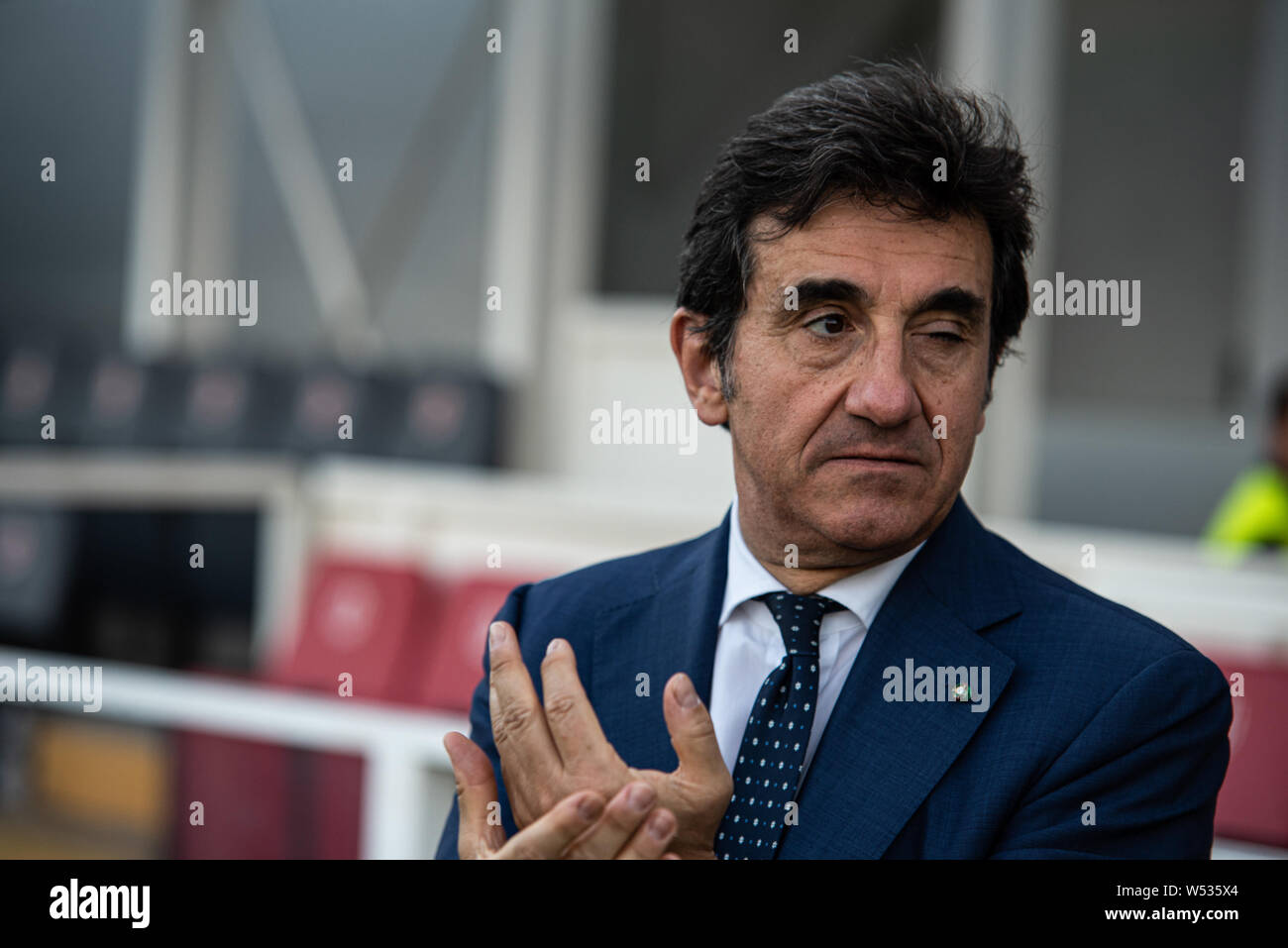 The president of Torino FC Urbano Cairo during the Europa League ...