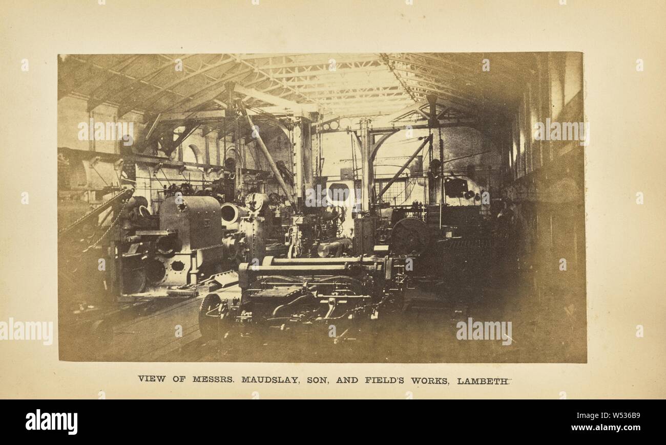 Messrs. Maudslay, Son, and Field's Works, Lambeth: Erecting Shop, P ...