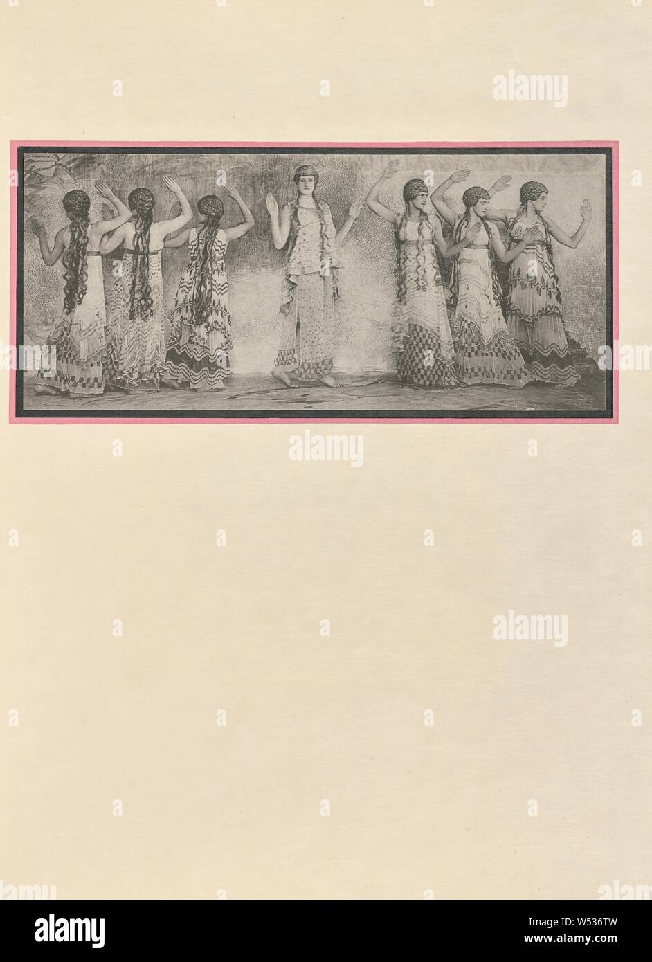 Seven female dancers as nymphs, Baron Adolf De Meyer (American, born ...