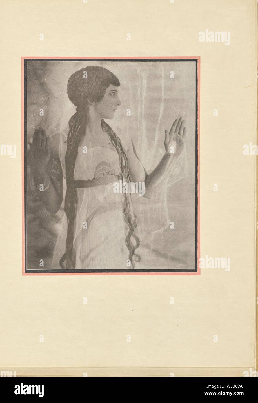 Female dancer as a nymph, with raised arms, Baron Adolf De Meyer ...