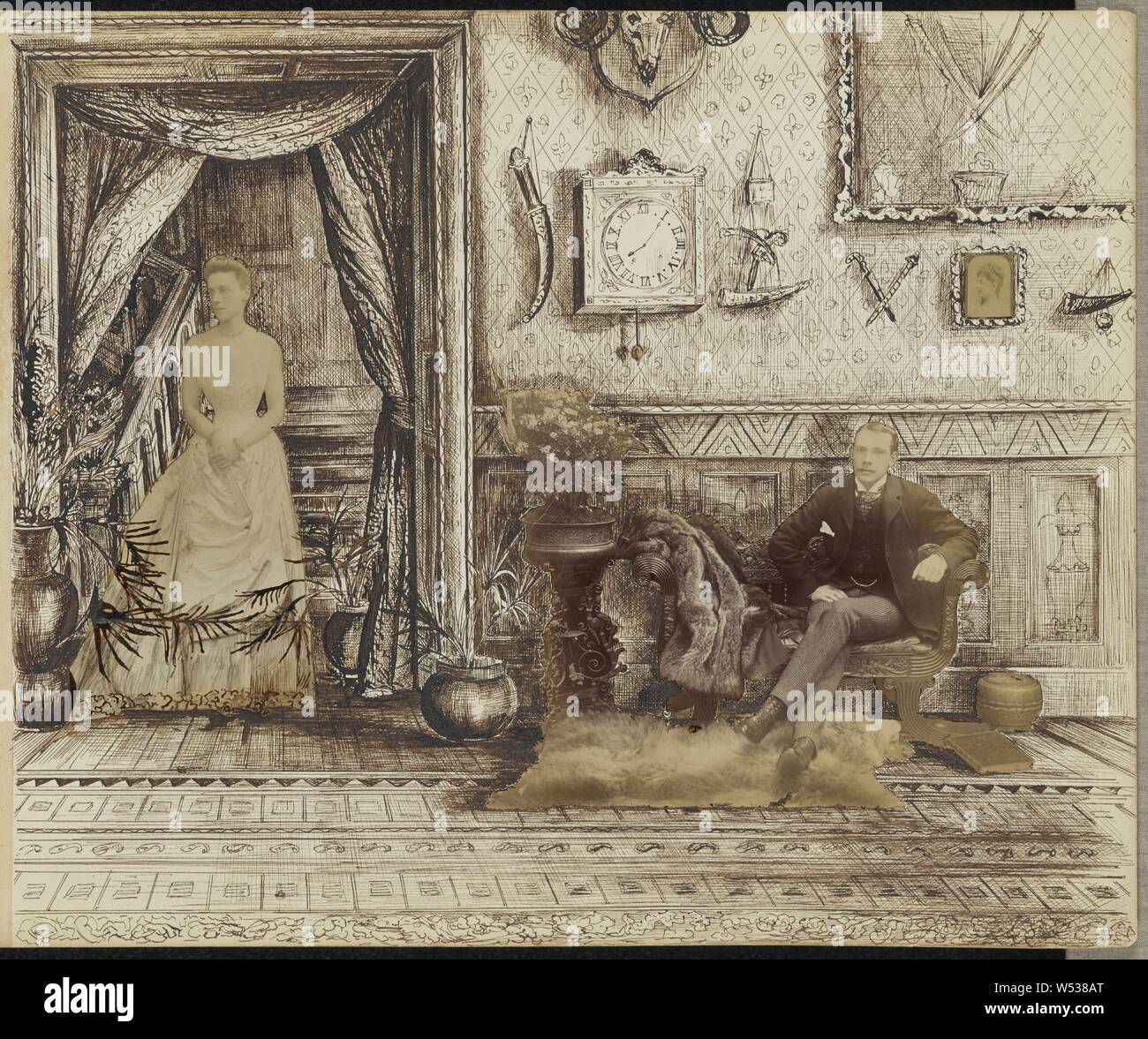 1880s living room hi-res stock photography and images - Alamy