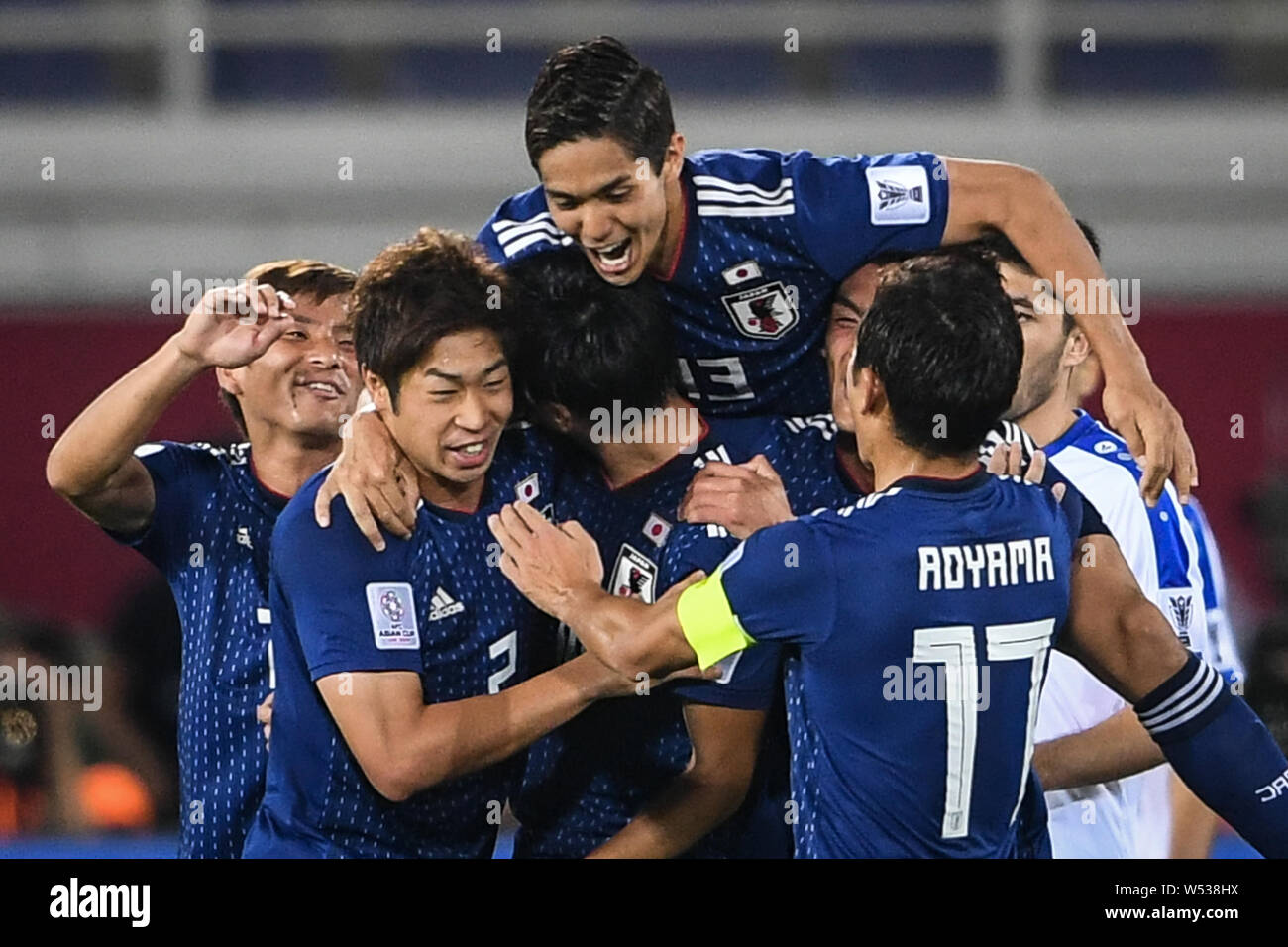 Japan football team celebrate hi-res stock photography and images - Alamy