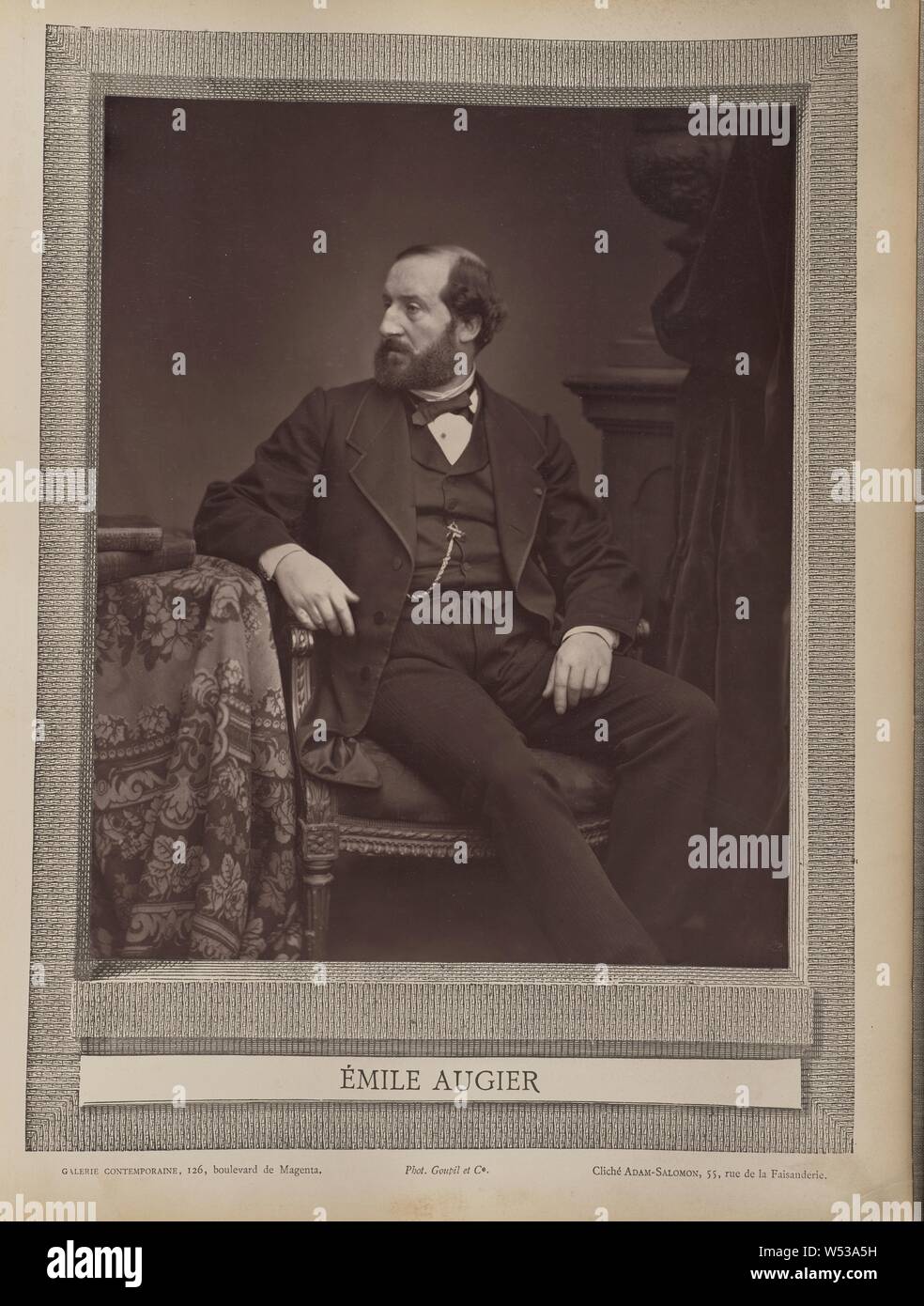 ÉMILE AUGIER, about 1876–1882 Stock Photo - Alamy