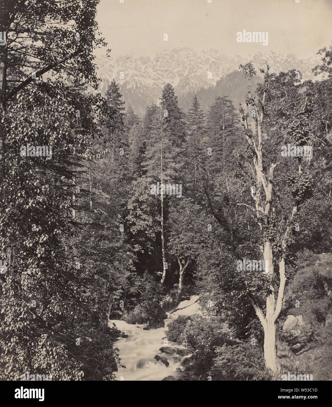 Scinde Valley, Samuel Bourne (English, 1834 - 1912), Kashmir, India ...