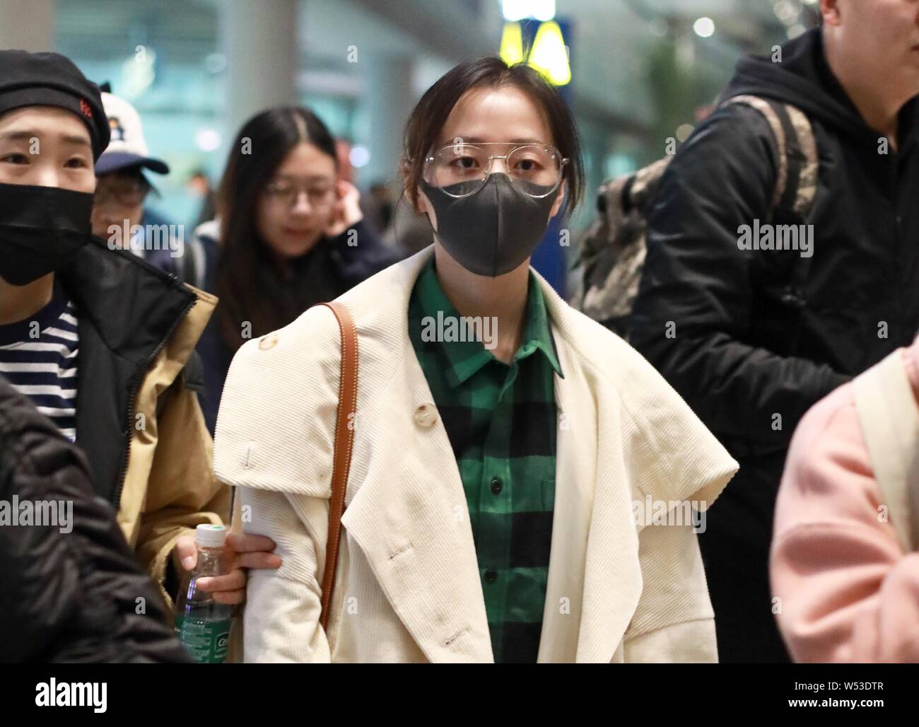 Chinese singer Jane Zhang or Zhang Liangying arrives at the Beijing ...