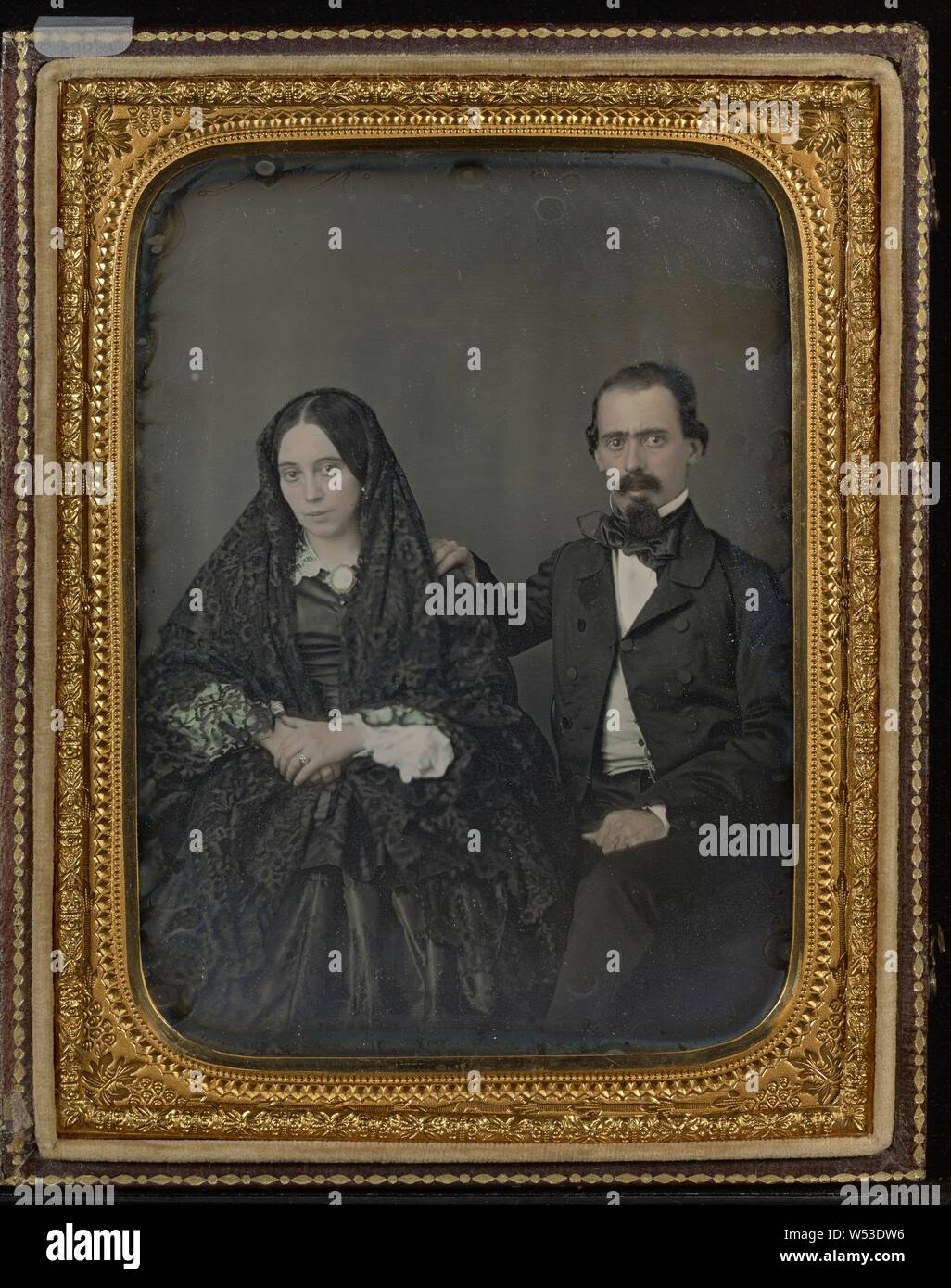 Portrait of a Woman and Man, Unknown, Mexico, about 1850s ...