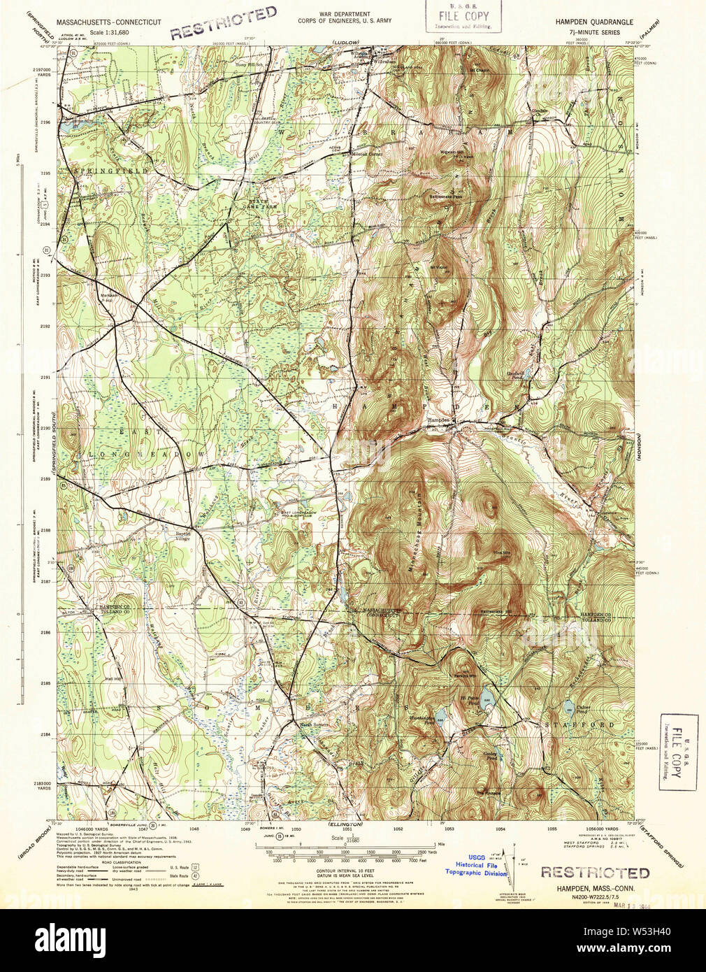 Hampden map hi-res stock photography and images - Alamy