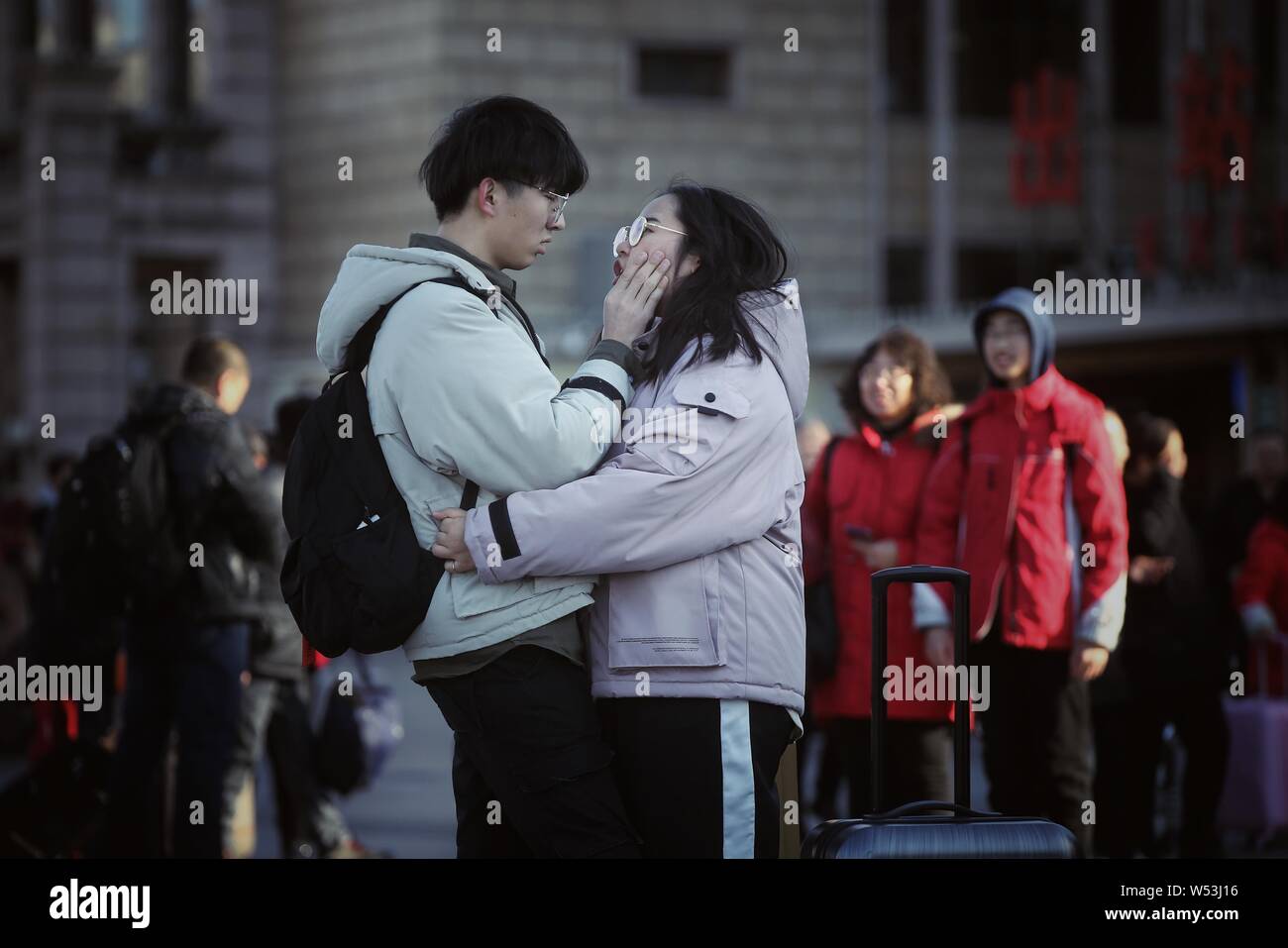 Kiss and say goodbye hi-res stock photography and images - Alamy