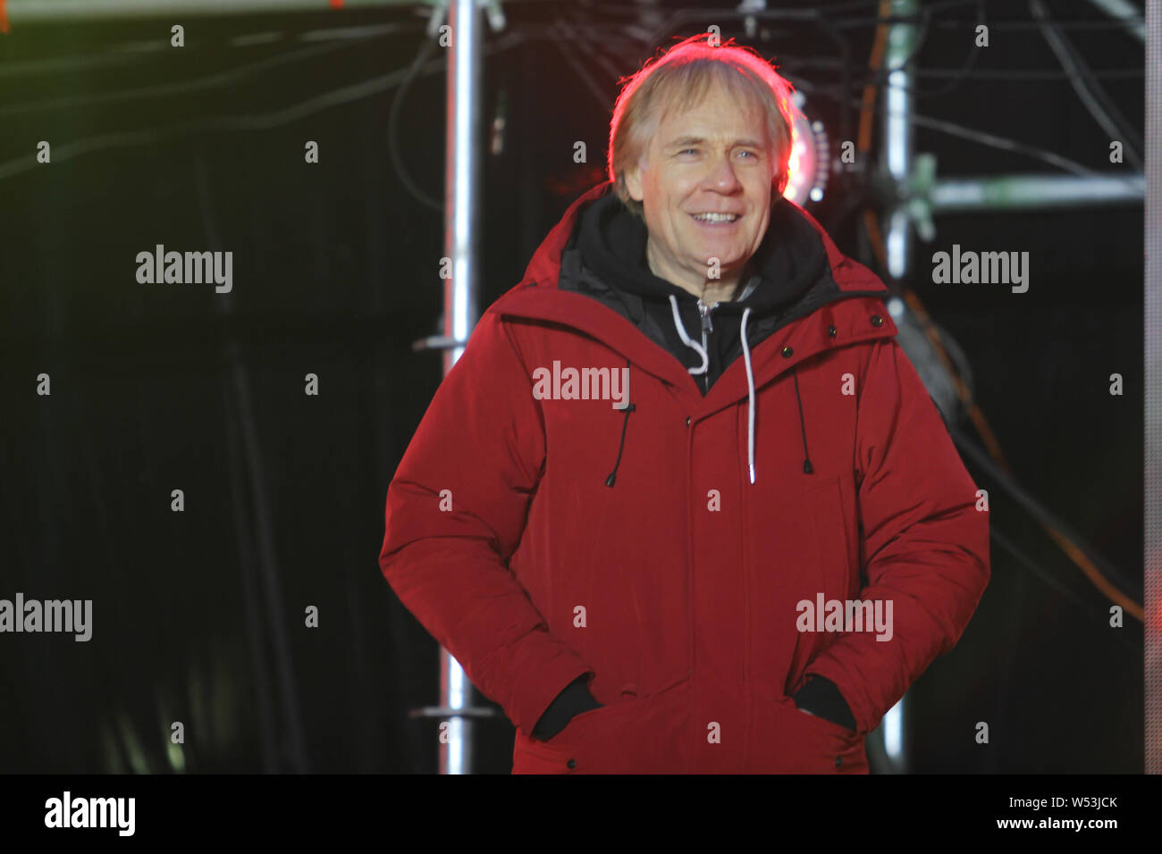 French pianist Richard Clayderman attends a music event in Wuhan city ...