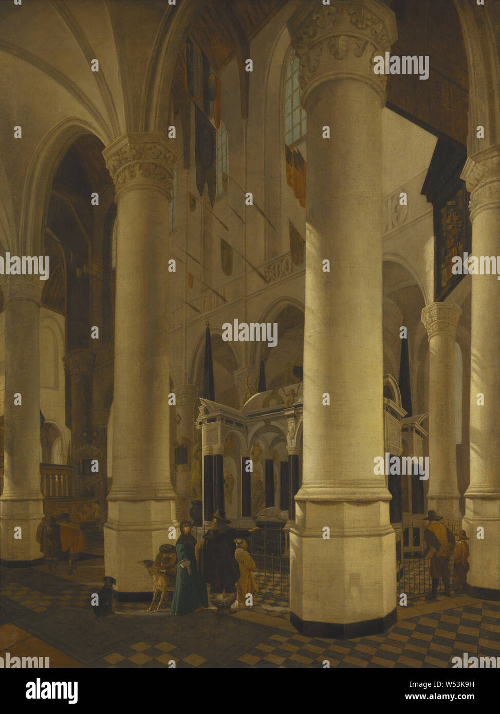 Gerard Houckgeest, Interior of Nieuwe Kerk in Delft with the Tomb of ...