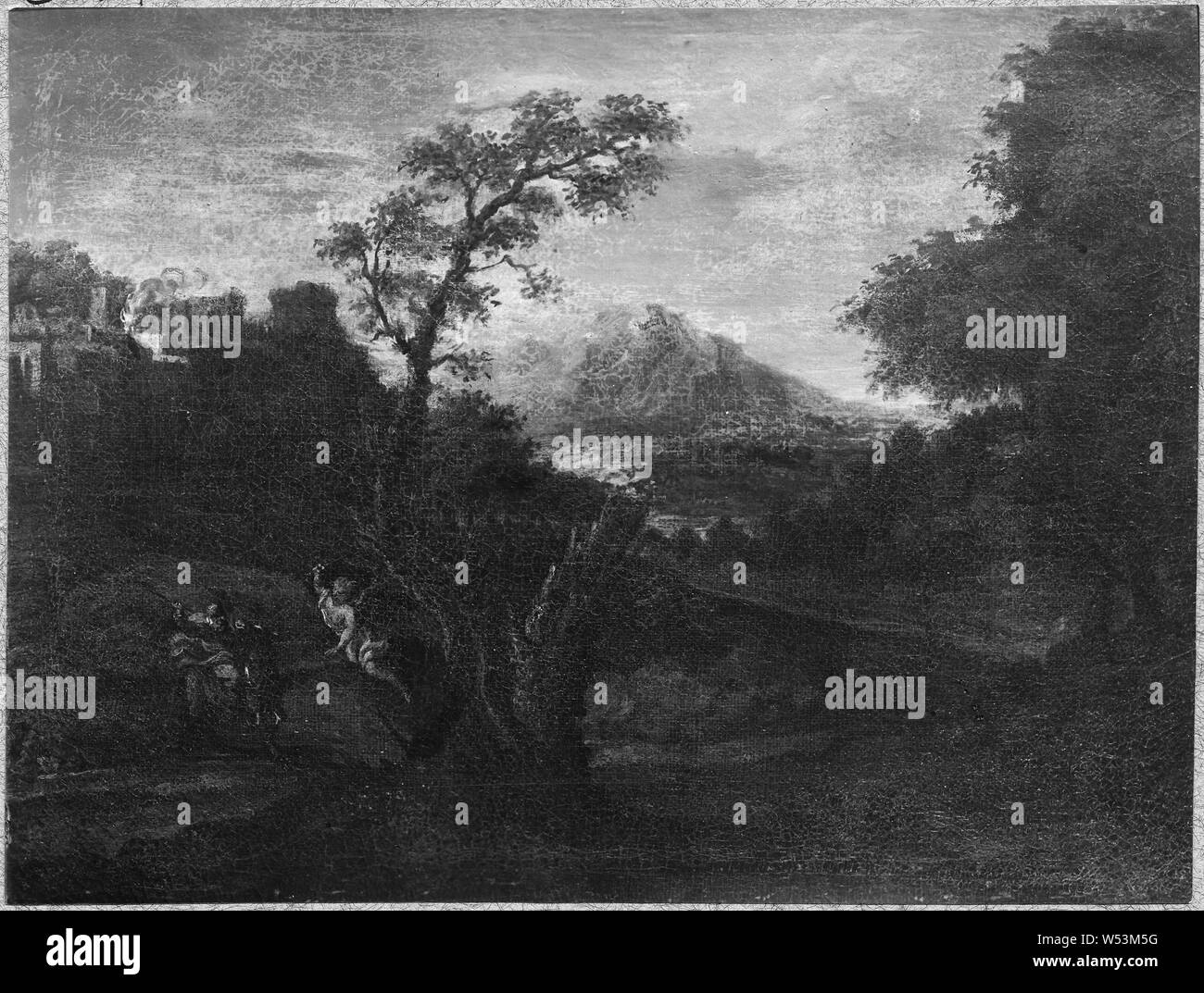 Landscape with an Angel Halting a Rider, Landscape with angel that ...