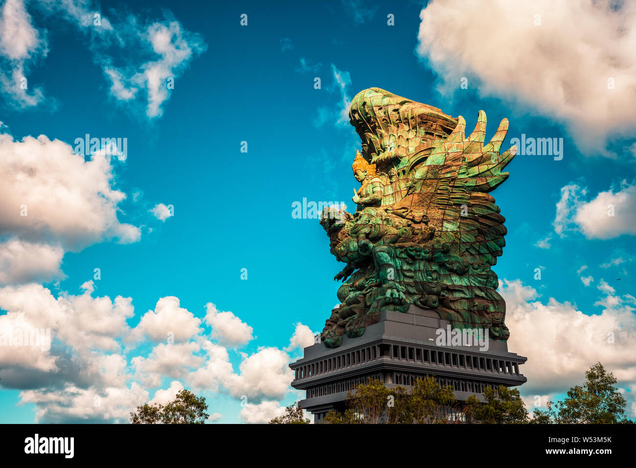 Garuda Wisnu Kencana statue. GWK 122-meter tall statue is one of the most recognizable symbol ...