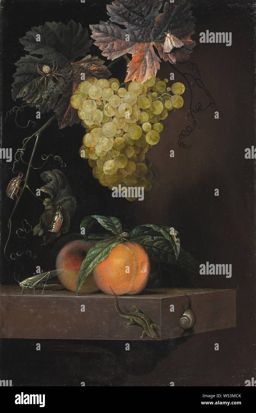 Ottmar Elliger, Still Life with Fruit, Lizard and Insects, Still Life ...