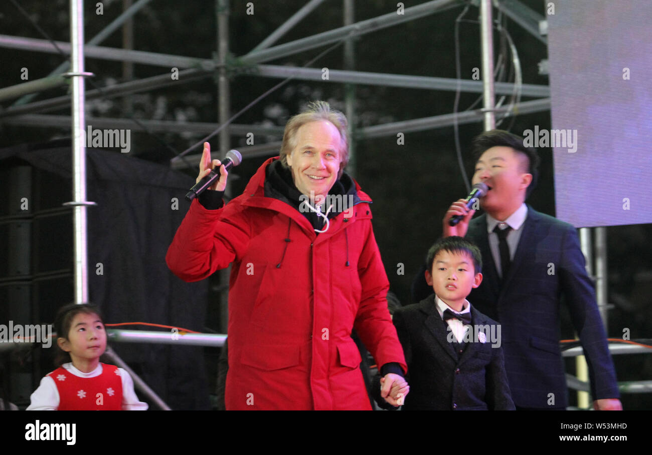 French pianist Richard Clayderman attends a music event in Wuhan city ...