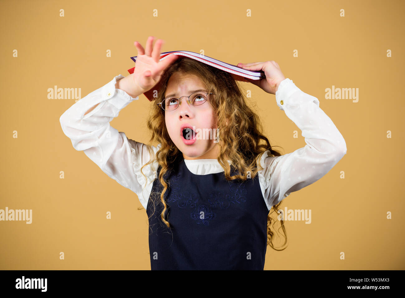 Kid nervous test school hi-res stock photography and images - Alamy