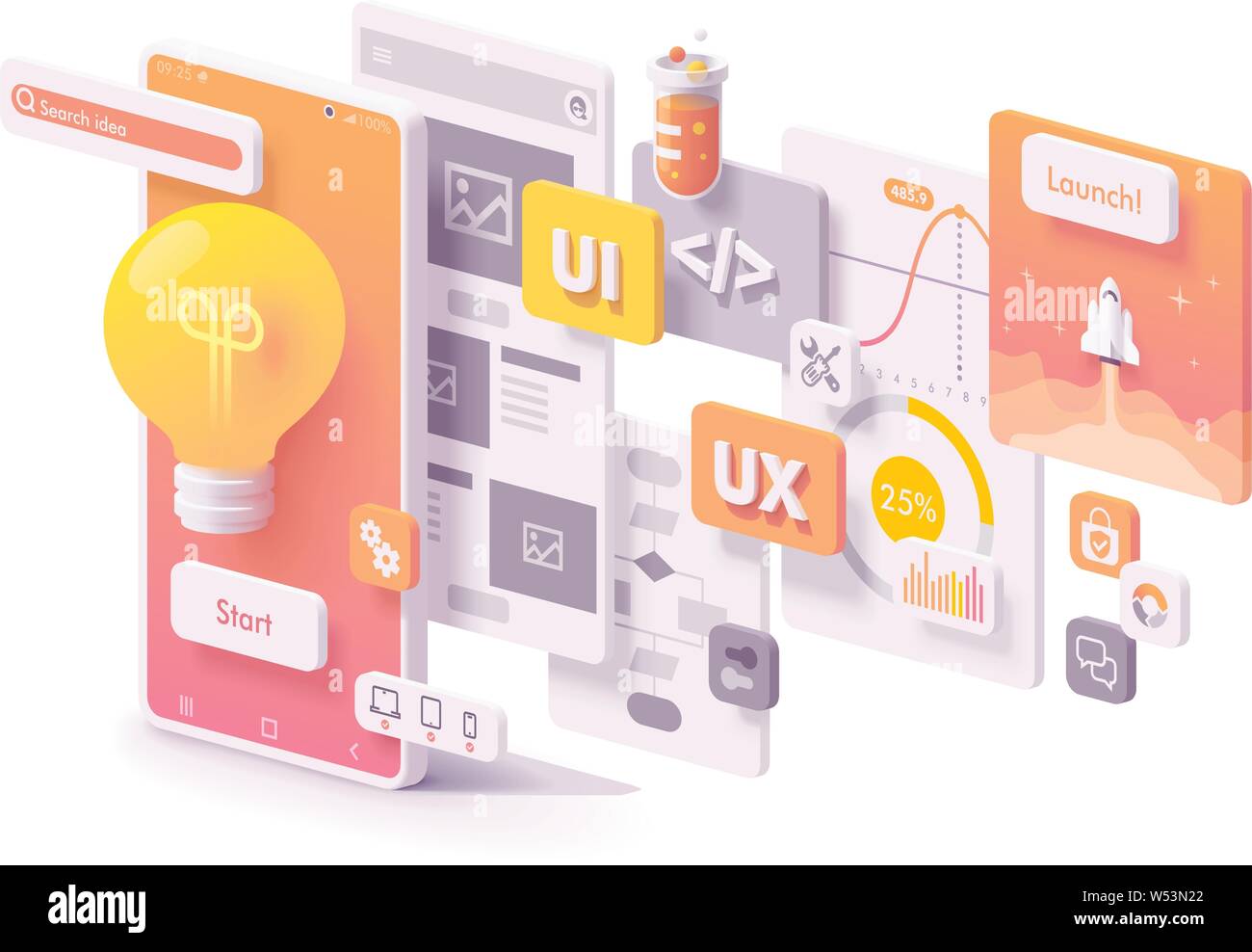 Vector mobile app development concept Stock Vector Image & Art - Alamy Vector mobile app development concept Stock Vector Image & Art - Alamy
