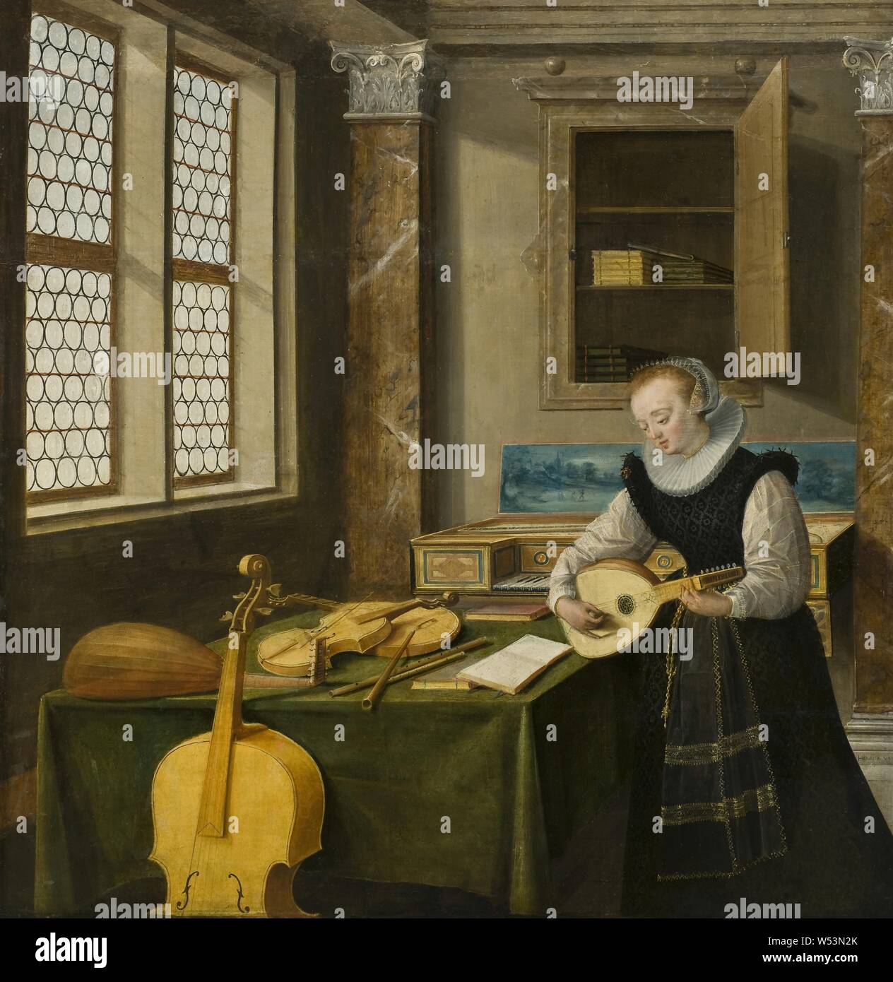 Lute painting hi-res stock photography and images - Alamy
