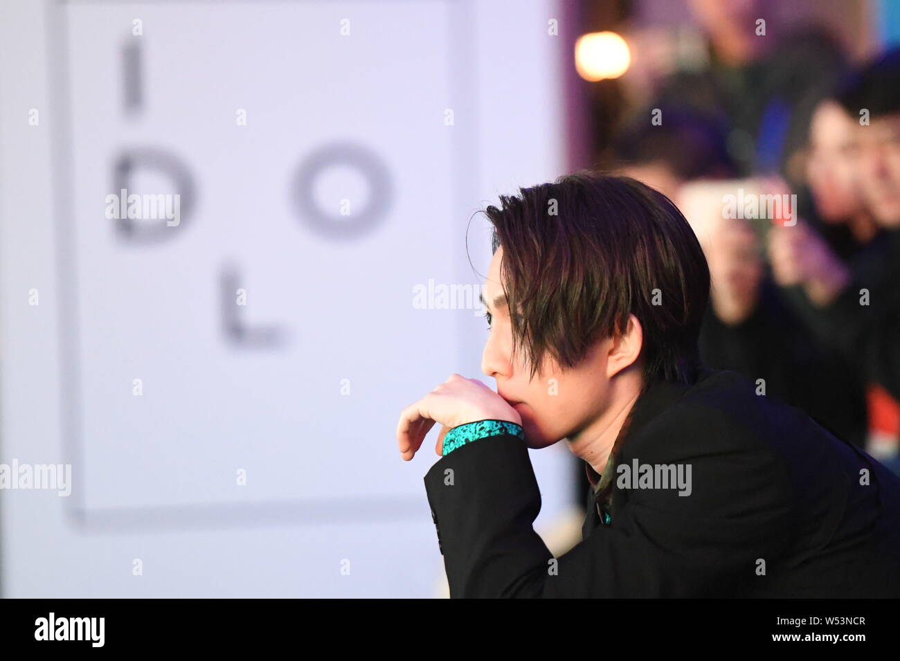 Taiwanese singer Yoga Lin attends a press conference for his concert in ...