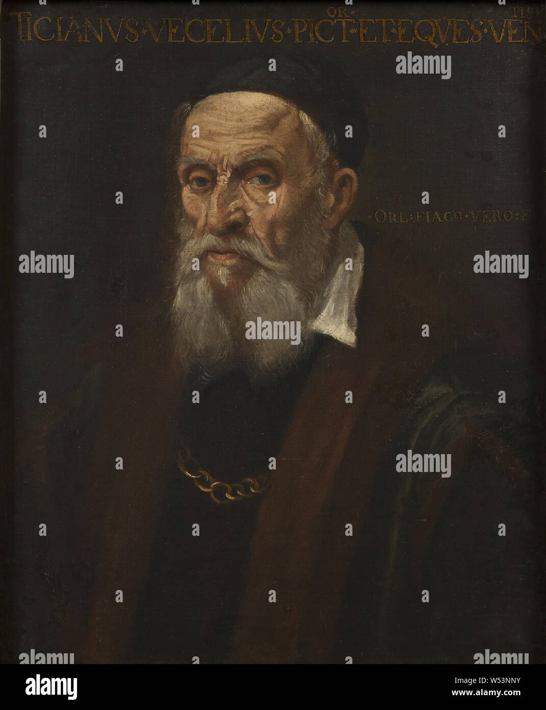 Orlando Fiacco, Tizian, Portrait of Tizian as Old English, Portrait of ...