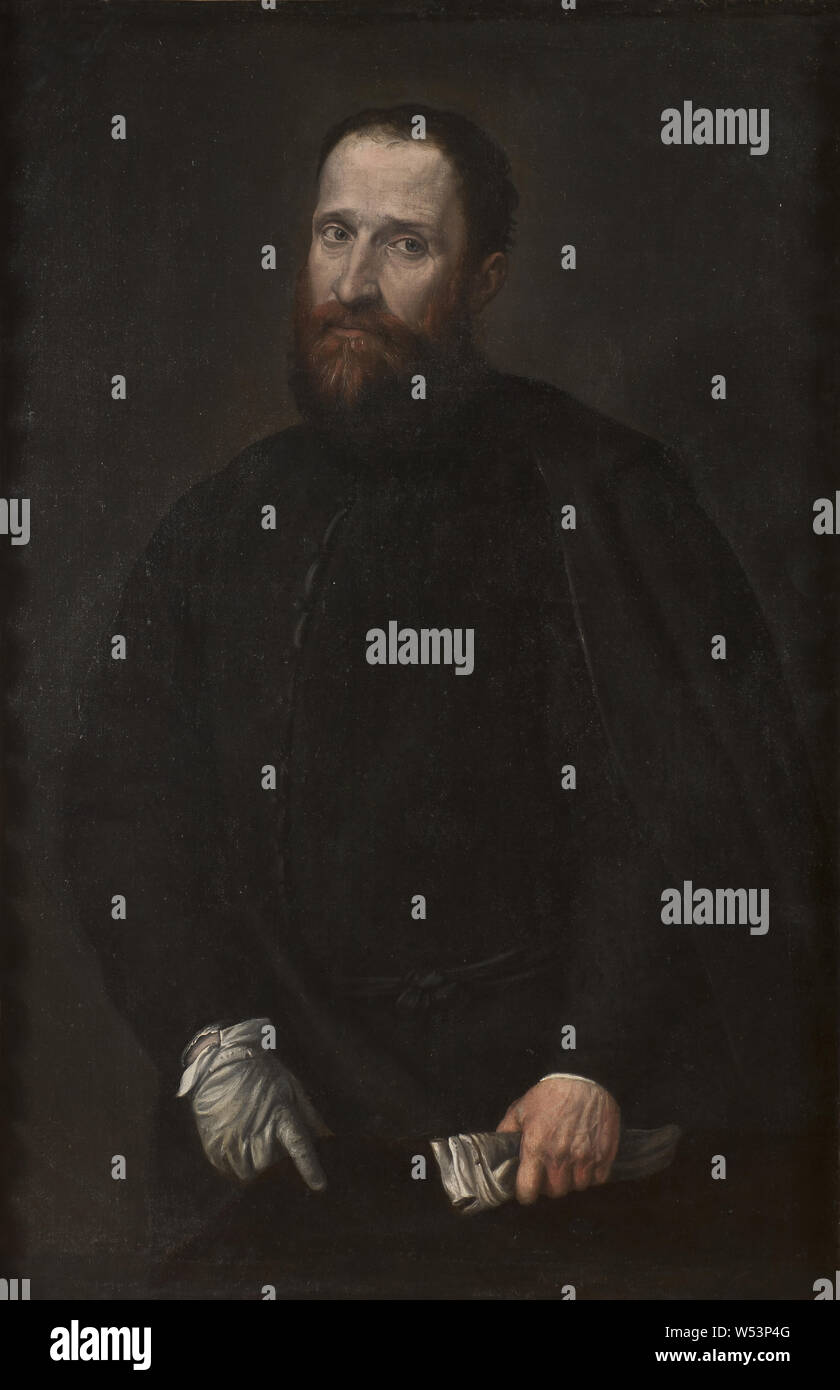 Portrait of a Red-bearded Man, Portrait of red-bearded man, painting ...