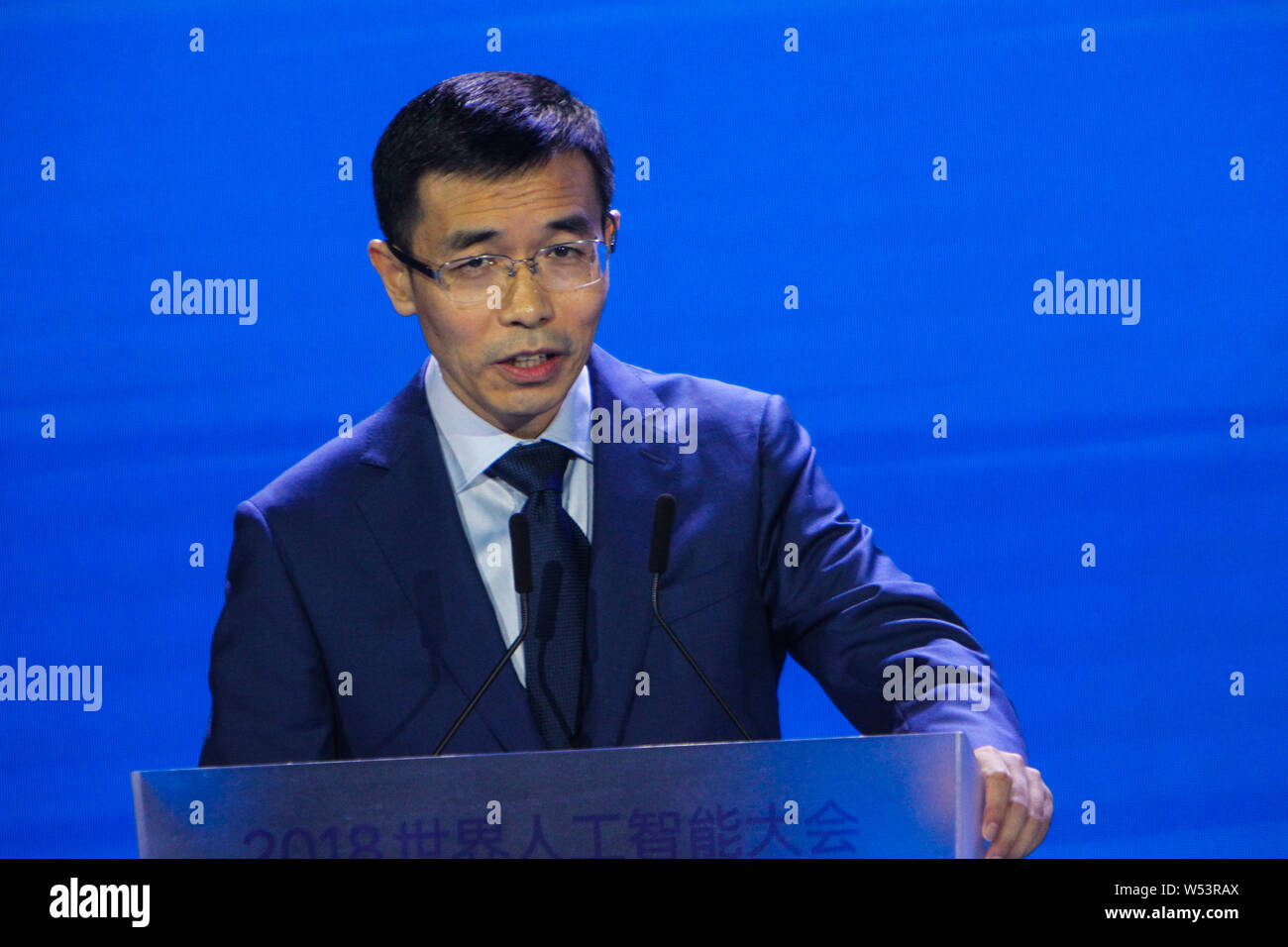 --FILE--Professor Tang Xiao'ou, founder of SenseTime Group, China's ...