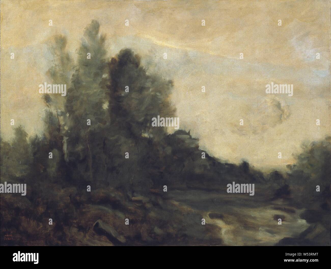 Jean-Baptiste Camille Corot, 'Souvenir d'Ariccia', Memory from Ariccia ...