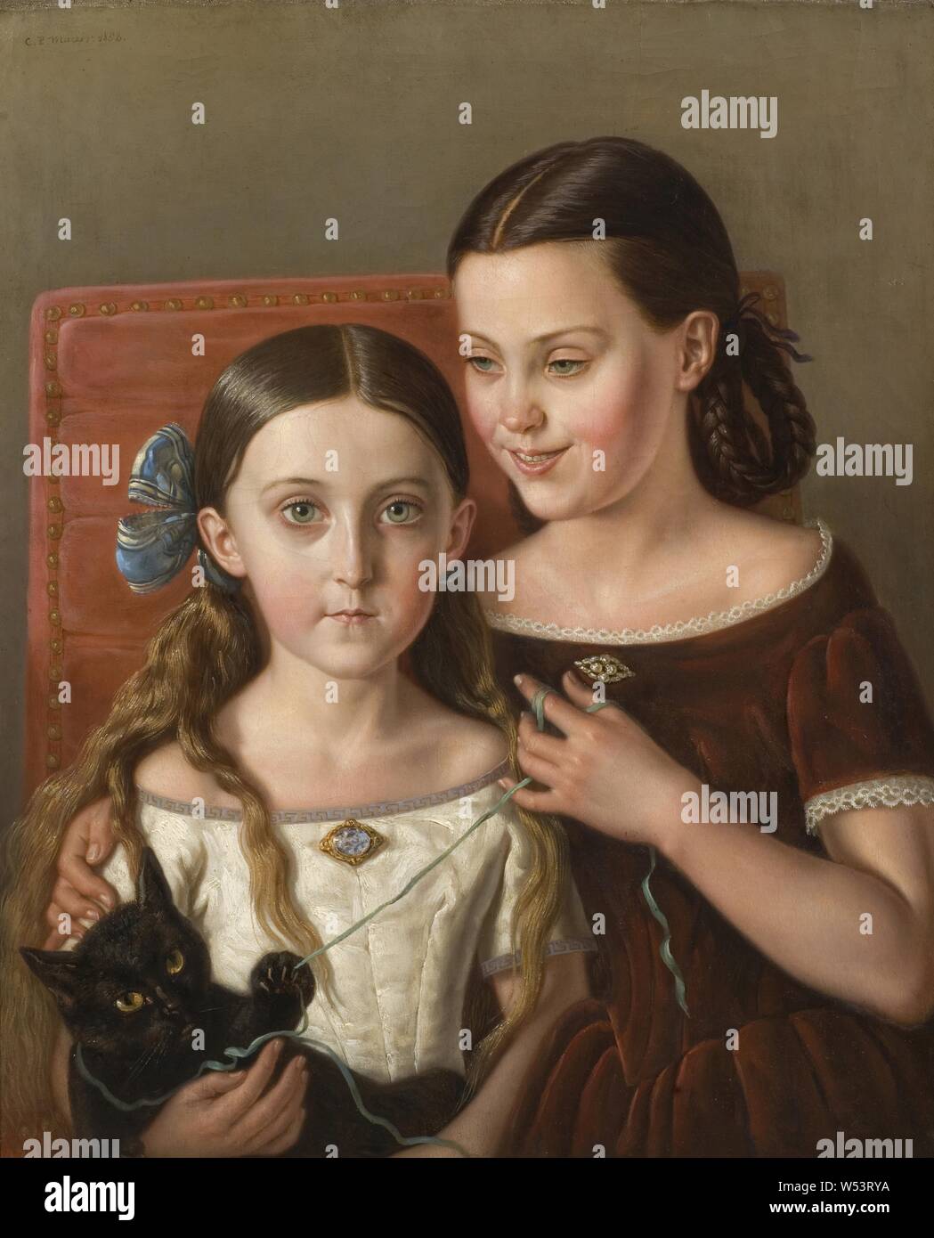 Carl Peter Mazer, Sigrid Mazer and Anna Mazer, Sigrid and Anna Mazér ...