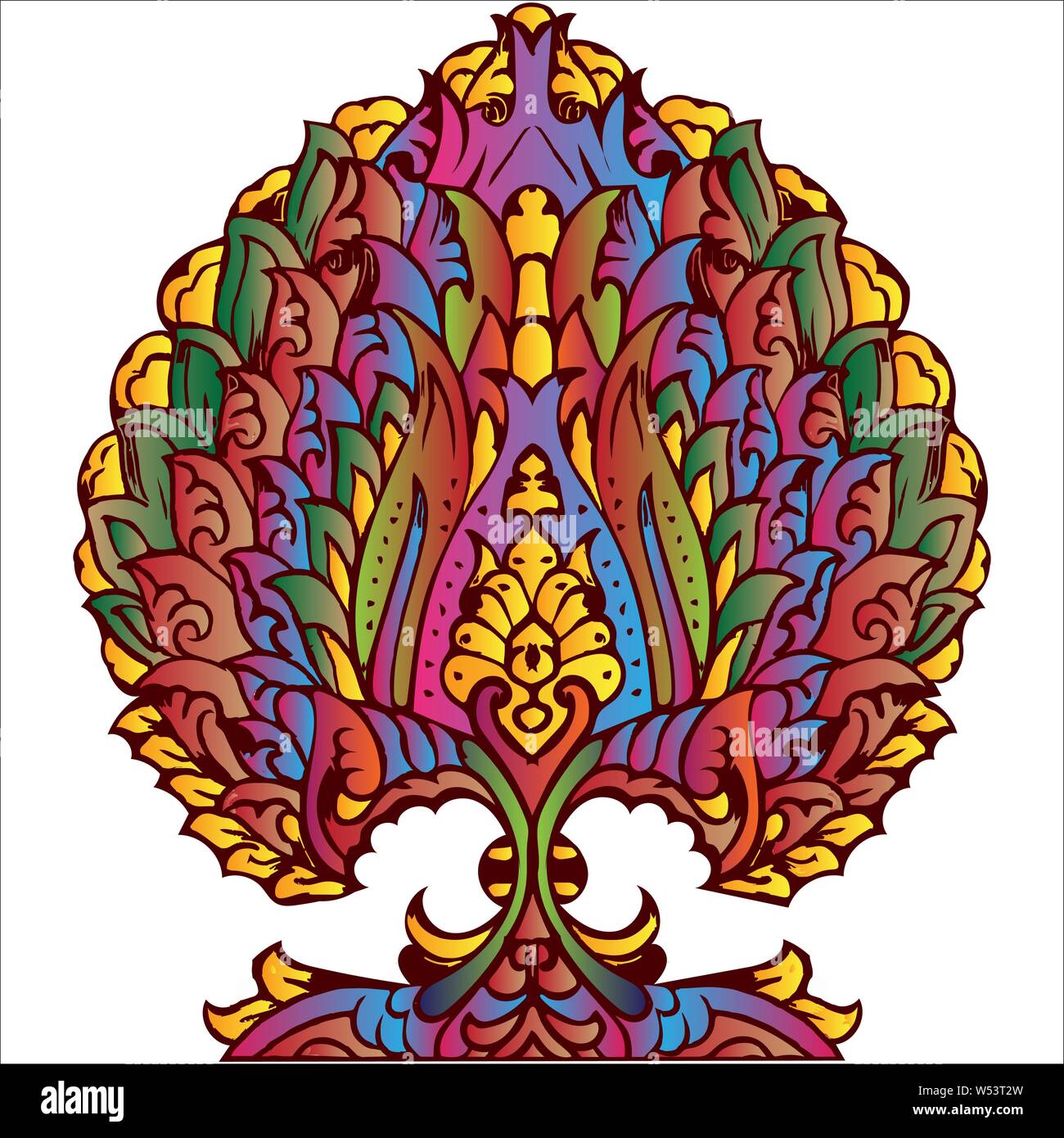 new modern colorfull Traditional tiling Islamic Illustration design ...