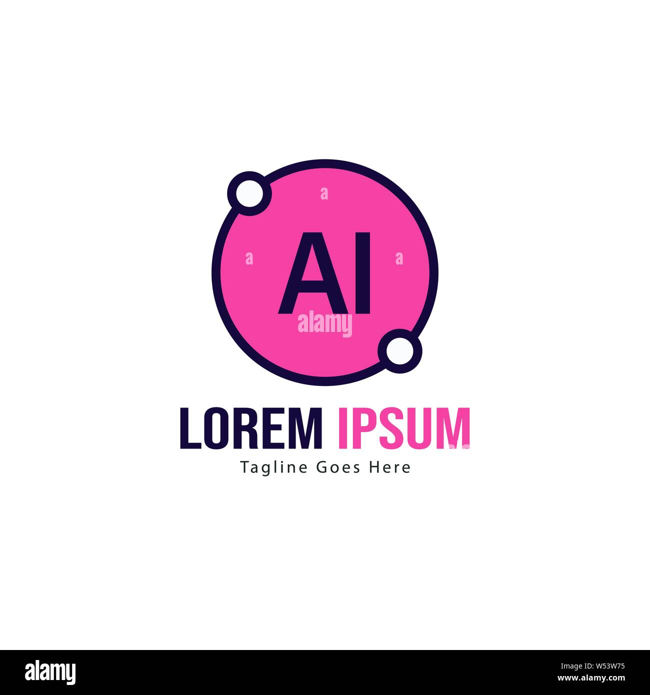 AI Letter Logo Design. Creative Modern AI Letters Icon Illustration ...