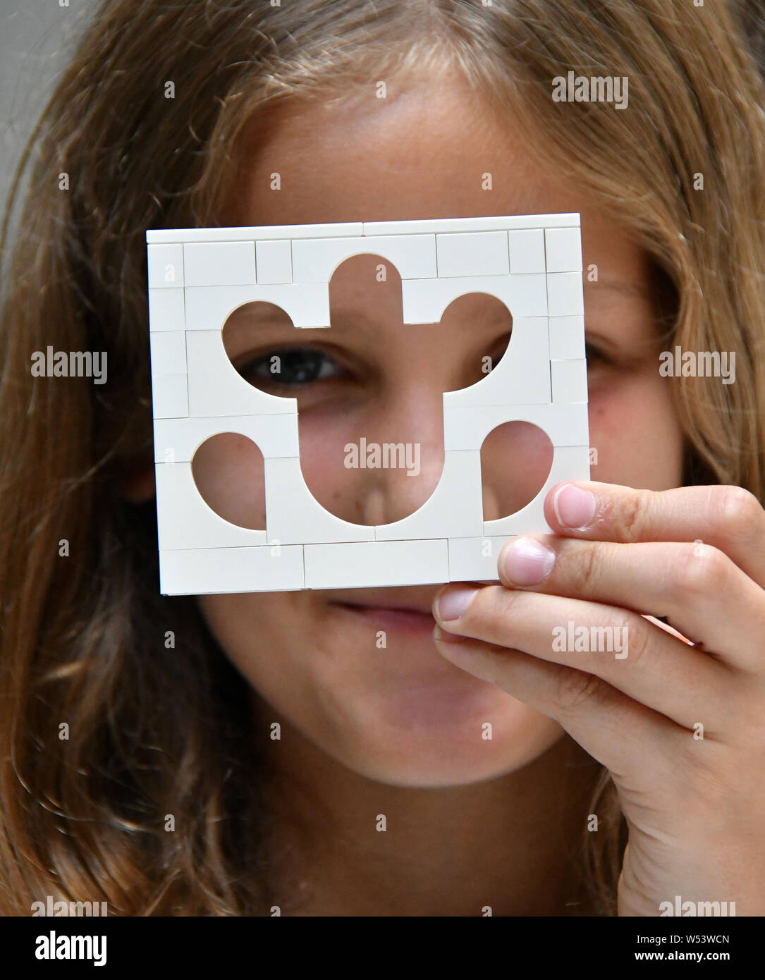 London, UK. 26th July, 2019. Stella Cartwright-Naylor, age 11, attends ...