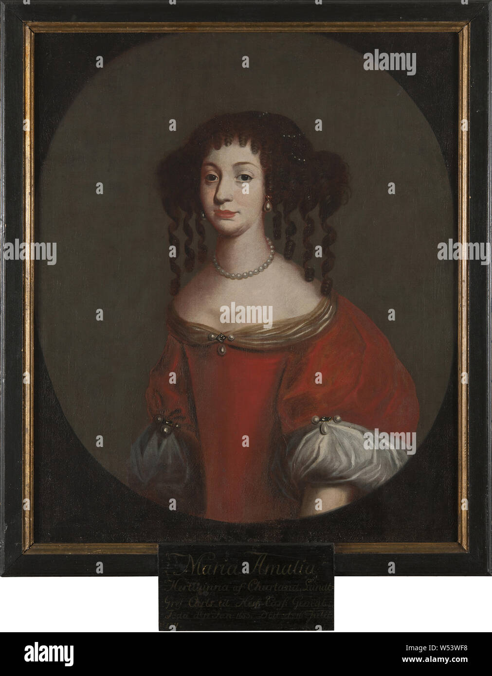 Maria Amalia, Princess of Kurland, painting, oil on canvas, Height, 90 ...