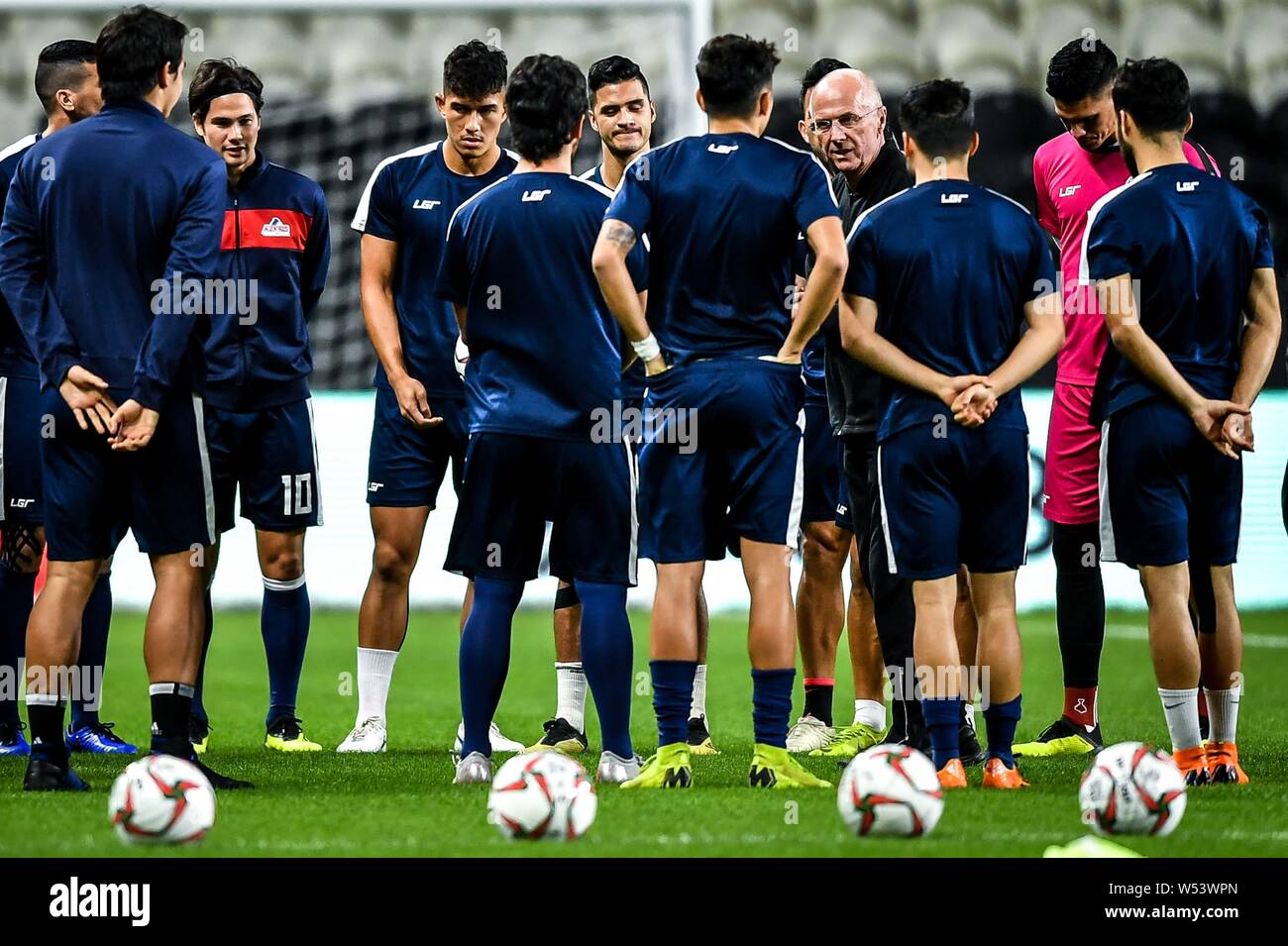 Players of Philippines national football team take part in a training ...