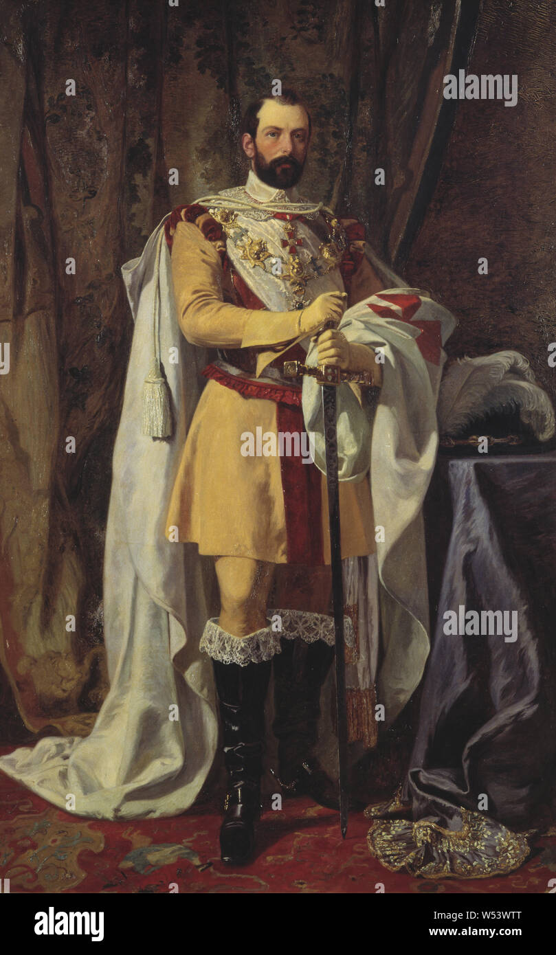 Johan Fredrik Höckert, King Karl XV, Karl XV, 1826-1872, king, painting ...