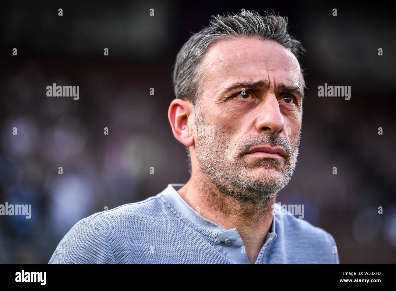 Head coach Paulo Bento of South Korea national football team watches ...