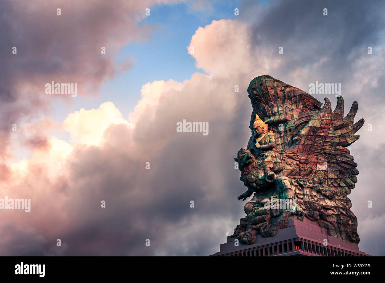 Landscape picture of tallest Garuda Wisnu Kencana GWK statue as Bali ...