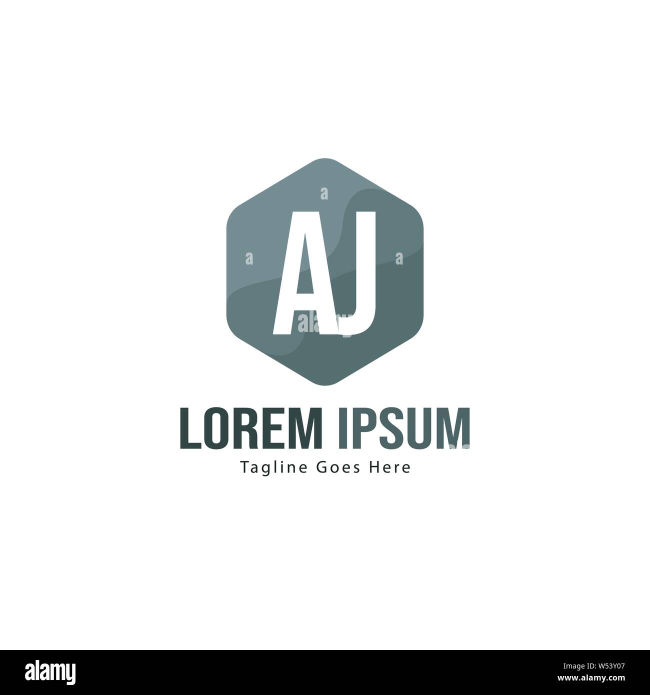 AJ Letter Logo Design. Creative Modern AJ Letters Icon Illustration ...