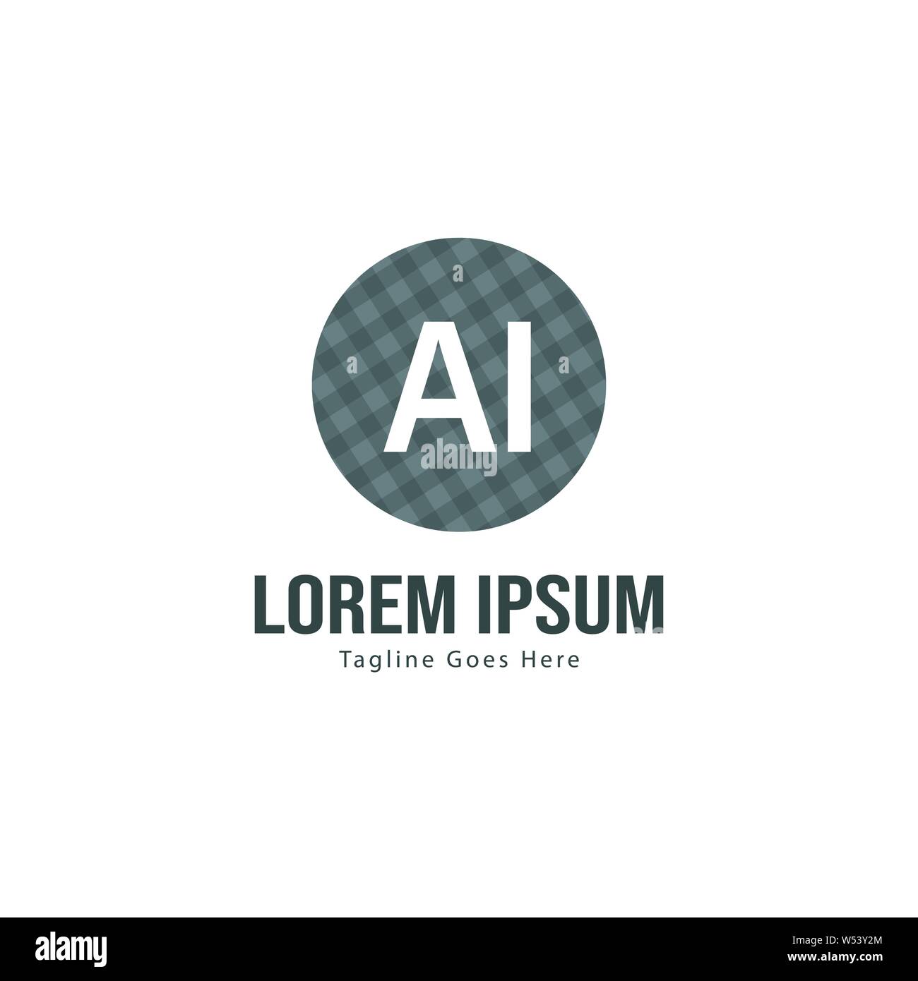 AI Letter Logo Design. Creative Modern AI Letters Icon Illustration ...