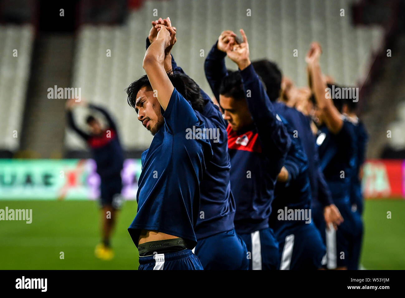 Players of Philippines national football team take part in a training ...