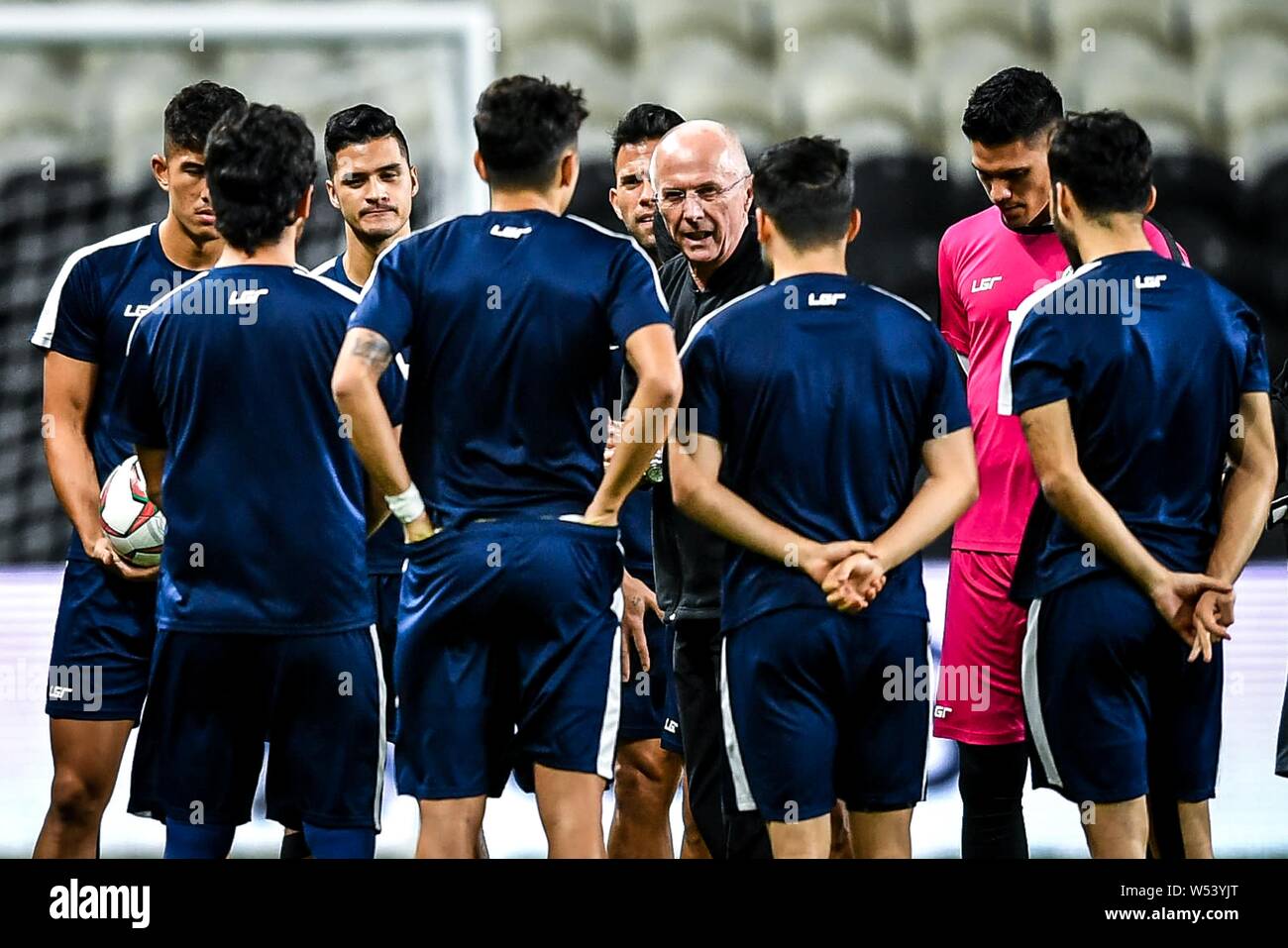 Players of Philippines national football team take part in a training ...