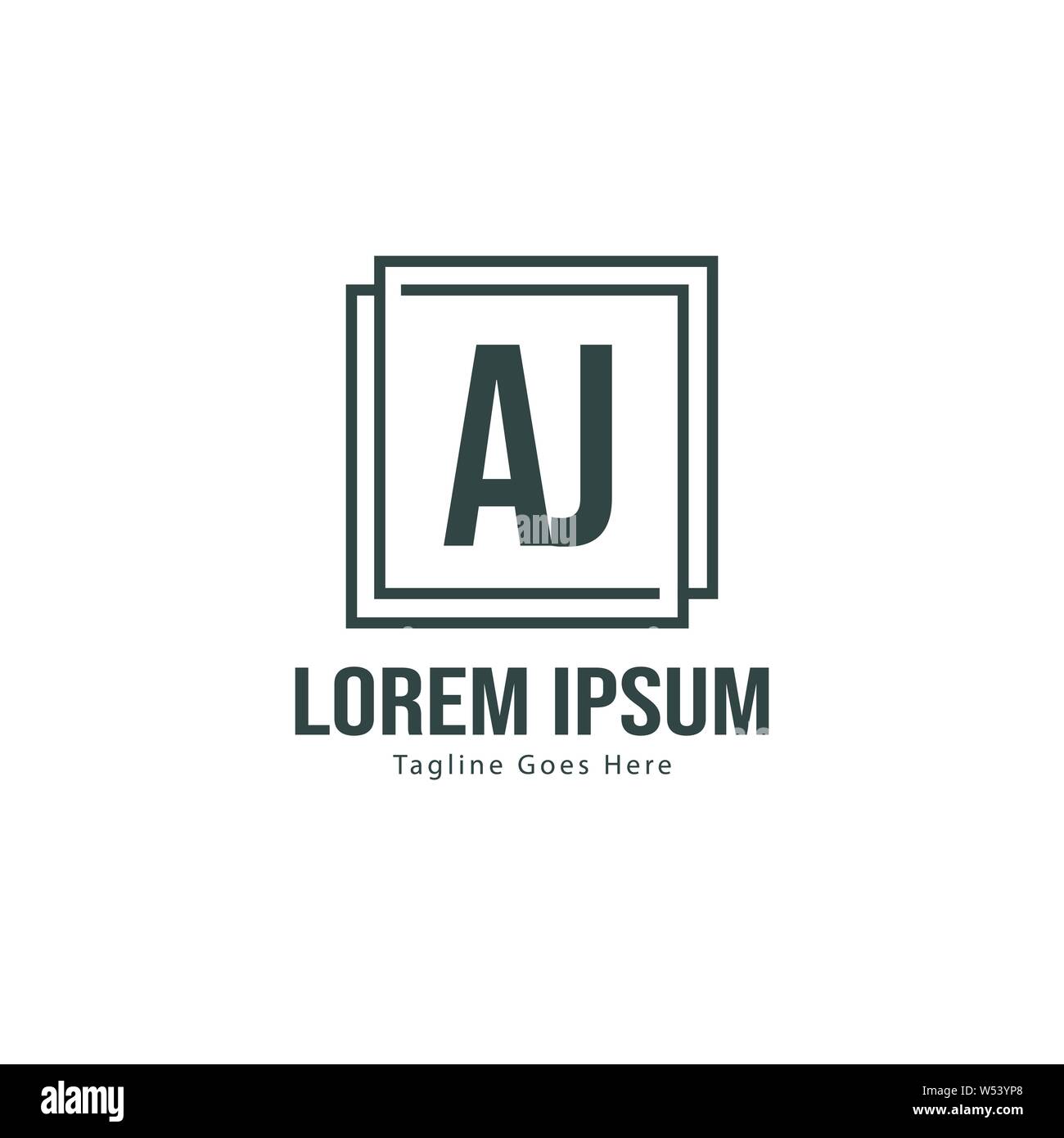 Aj logo vector vectors Black and White Stock Photos & Images - Alamy