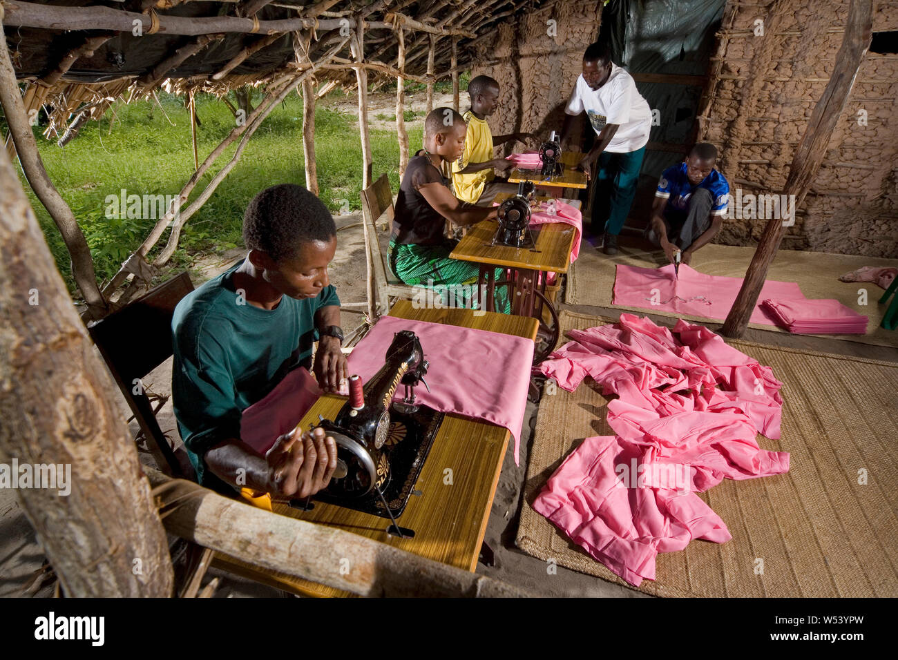 Local community village project sewing association supported by mining ...