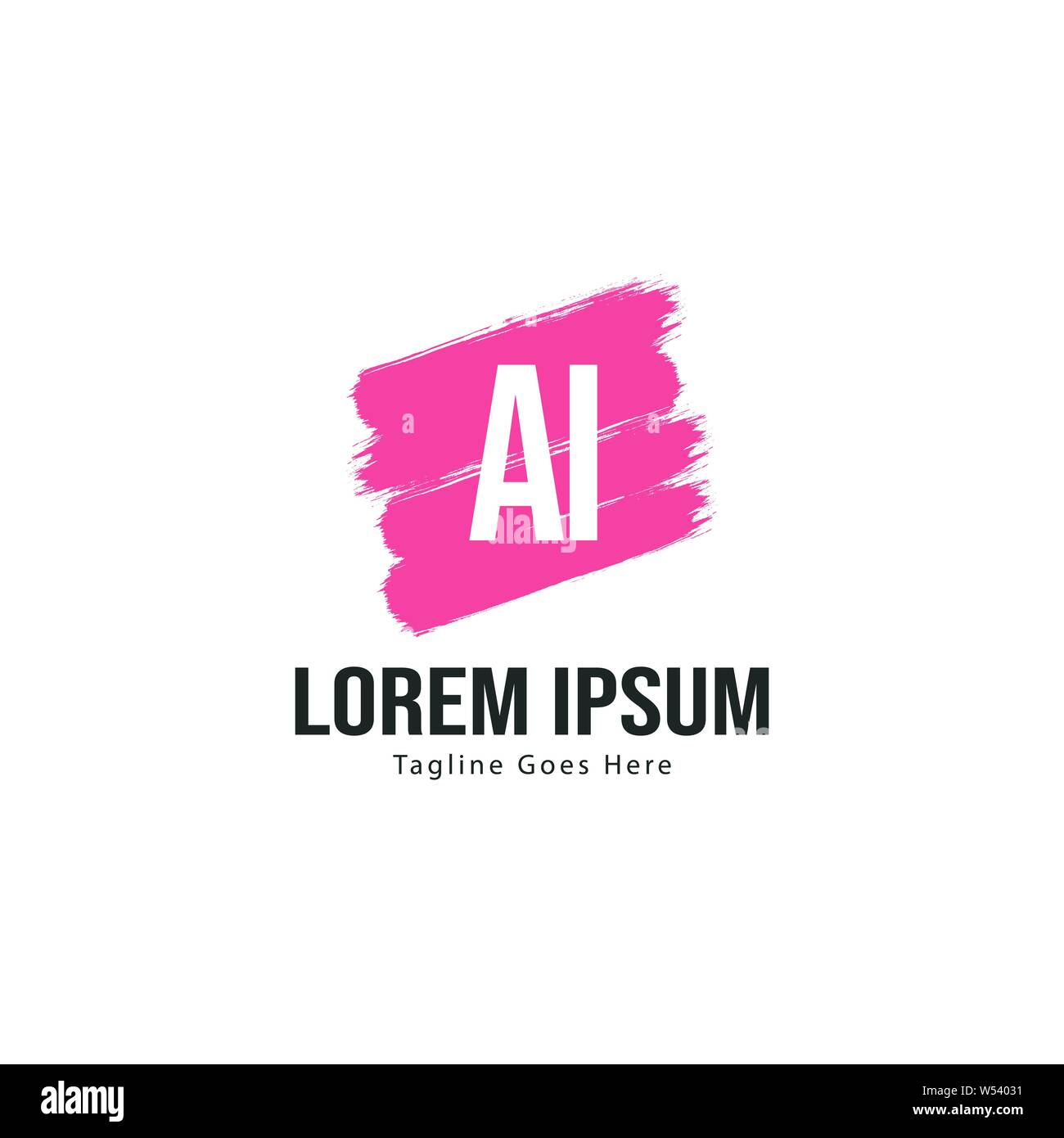 AI Letter Logo Design. Creative Modern AI Letters Icon Illustration ...
